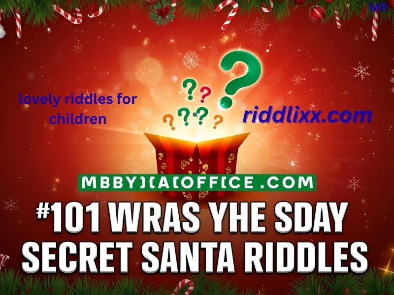101+ Playful Secret Santa Riddles to Brighten Your Office Holiday